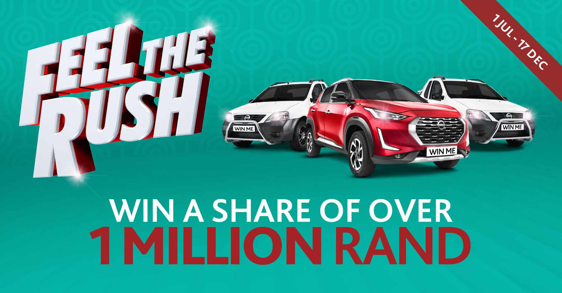 Feel The Rush | Win Over R1-Million In Cars, Cash & Prizes! - The Caledon