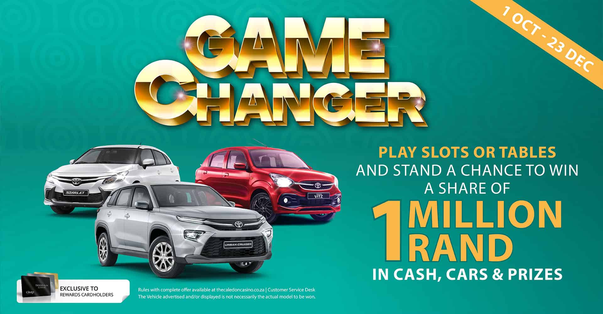 GAME CHANGER Win A Share Of 1 Million Rand In Cash Cars Prizes The GAME CHANGER Win A Share Of 1 Million Rand In Cash Cars Prizes The